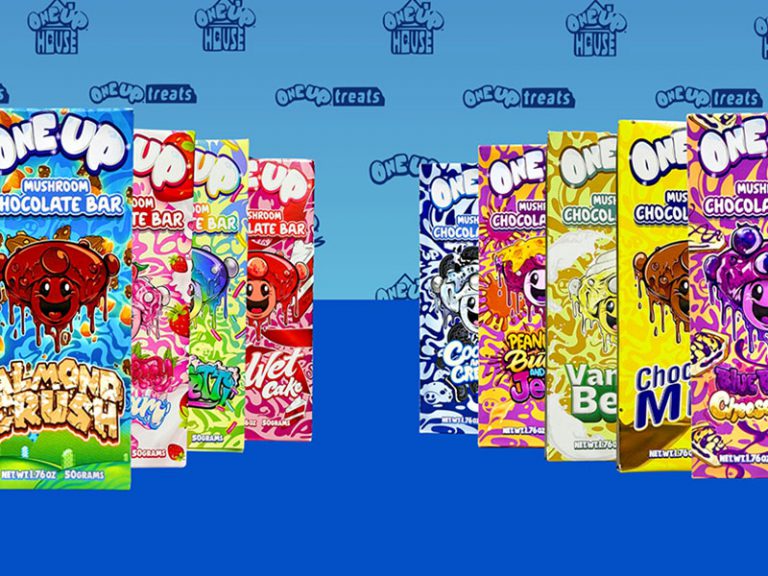 One Up Mushroom Chocolate Bars For Focus | Official One Up Shrooms